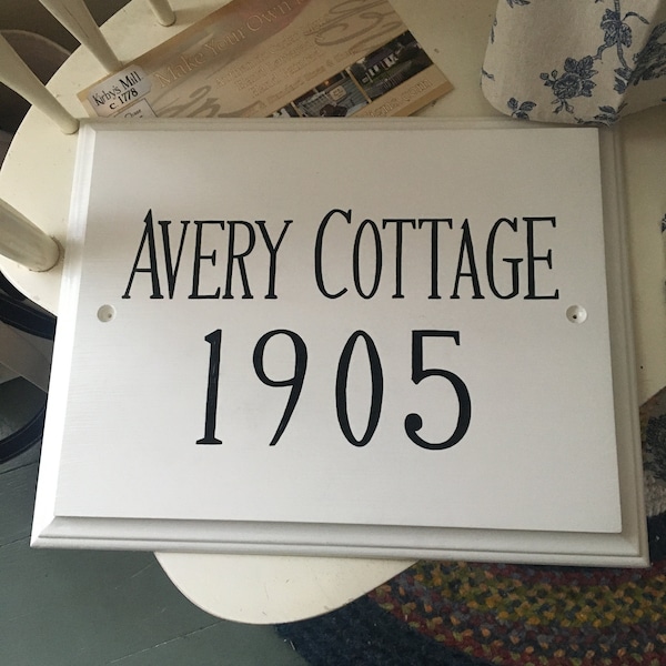 Circa Sign Hand Painted Wide Edge Rectangle for Historic House 14"x11 ...