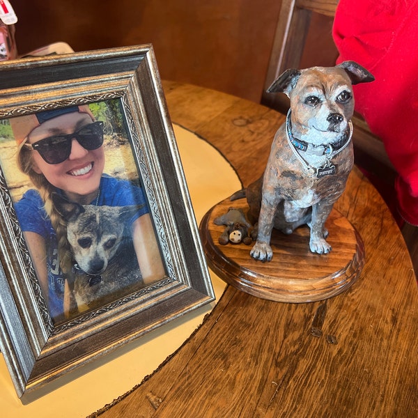Custom Dog Portrait Sculpture Memorial Pet Sculpture - Etsy
