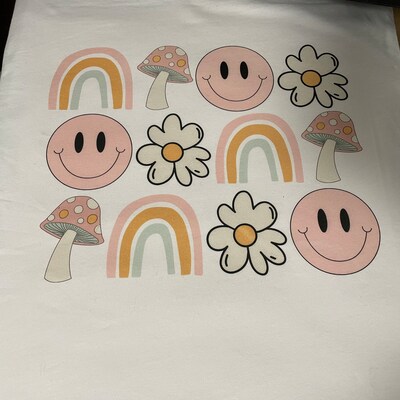 Daisy Retro Sublimation PNG Happy Face PNG Retro PNG Preppy - Etsy