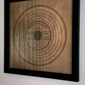 3rd Anniversary Gift First Favorit Dance Song Personalized Leather ...