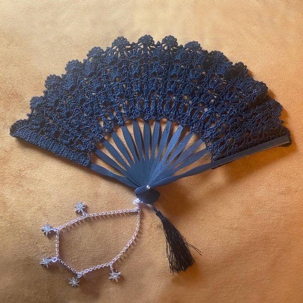 Crown of Petals Crochet Hand Fan Kit - Crochet Kit - Hand Fan - Crochet ...