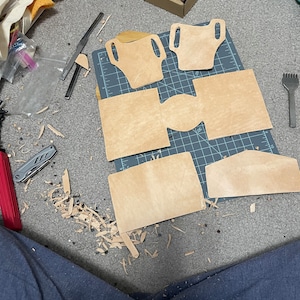 Belt End Template for Leather Working - Etsy