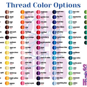 Isacord All Colors Thread Color Options Editable Color Chart Canva ...