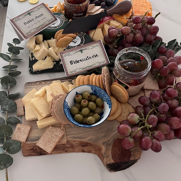 Fantasy Editable and Printable Food Tents, INSTANT DOWNLOAD Hobbitcore ...