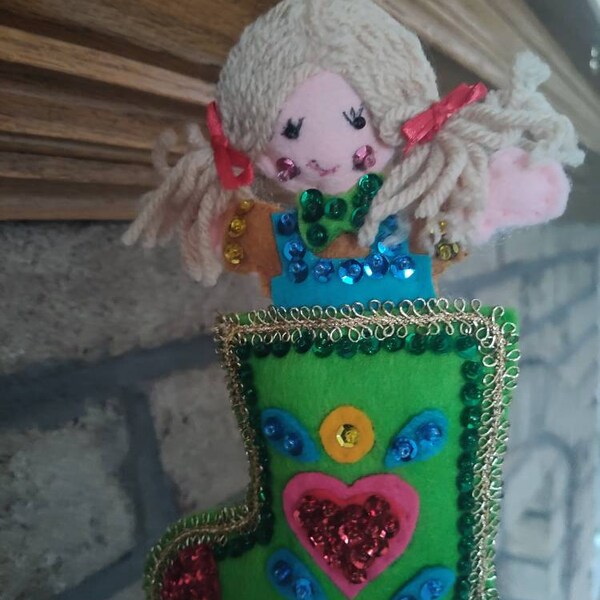 Set of 3 Handmade Felt and Sequin FISH Ornaments 3 1/2 X 2 1/2" - Etsy