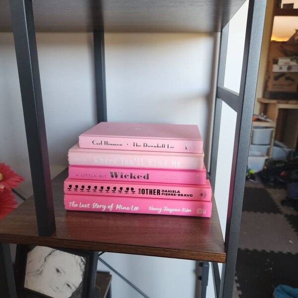 Pink Purple Preppy Room Aesthetic Girl Shelf Decor Nursery Pink ...