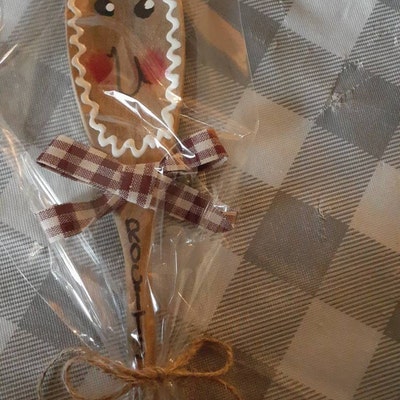Gingerbread Wooden Spoon, Kitchen Decor, Package Decorations ...