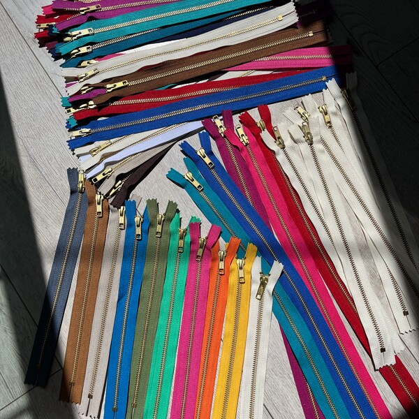 30 Inch Handbag Zippers, Long Pull, FIVE YKK Zippers in Orange, YKK ...