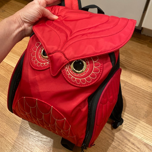 Owl Backpack - Water-repellent Design by Darling's - Medium Large - Etsy