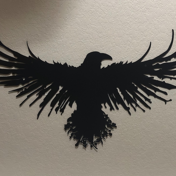 Raven Metal Viking Wall Art, Odin’s Ravens, Norse Raven Mythology Art ...