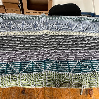Diamondback Blanket Overlay Mosaic Crochet Pattern - Etsy