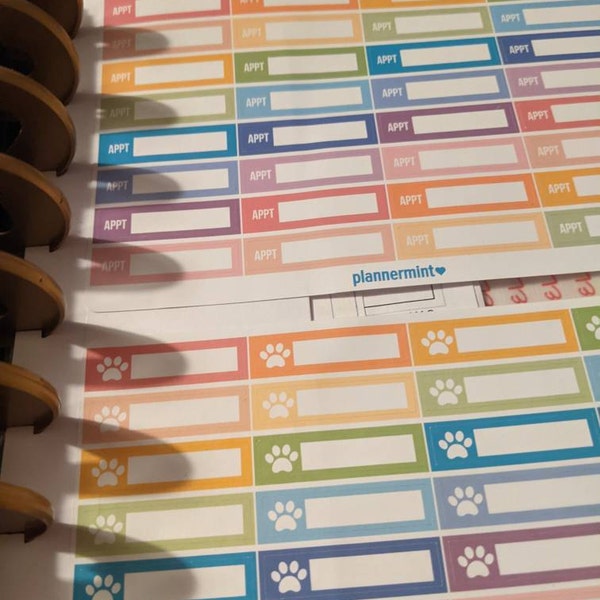 Paw Print Planner Stickers - Fillable Tracker - Erin Condren Life ...