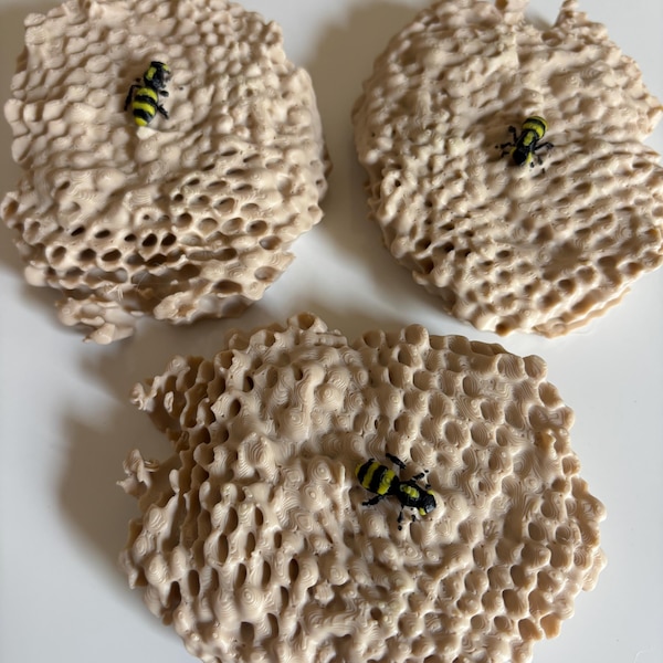 Wasp Nest Realistic 3d Printed Geocache With Log and Magnet - Ready to ...