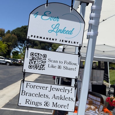 Personalized Sign for Hanging on Pop up Tents, Market Displays, Custom ...