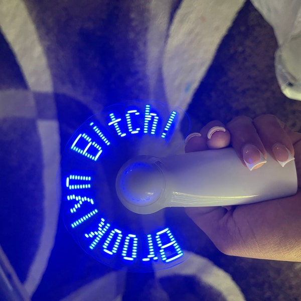 Party Favor Fan,custom Fan,handheld Fan,led Fan,mini Fan,personalize ...