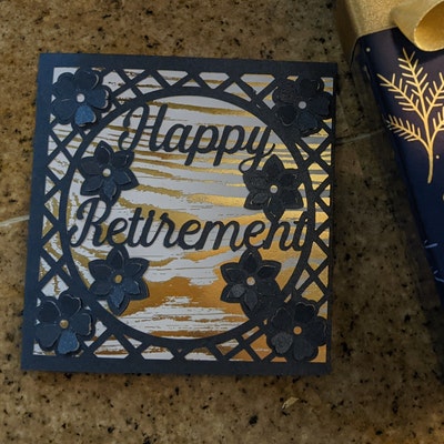 SVG: pop Up/ 3D Happy Retirement Card. Digital Download. Paper Cutting ...