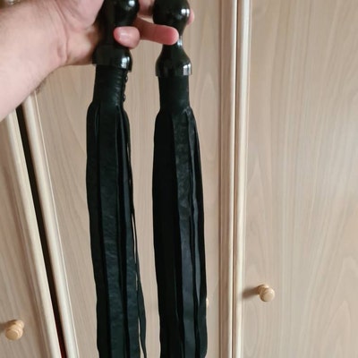 Kooboo Cane With Braided Leather Handle. Rattan BDSM Cane for - Etsy