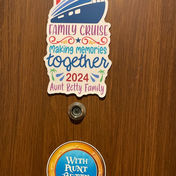 Family Cruise Making Memories Together Wall Door Magnet, Cruising Cabin ...