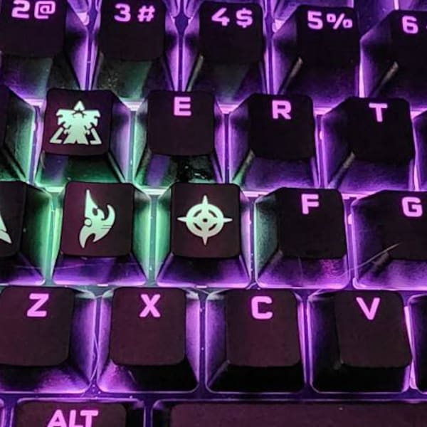 English & Japanese Dual Languages Backlit Keycaps Set for Mechanical ...