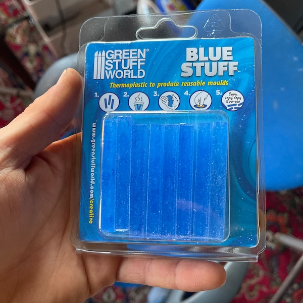 Blue Stuff - 8 Bars - Make Instant Moulds With Water - REUSABLE ...