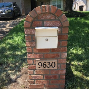 Address Stone With Fluer De Lis Border - Etsy