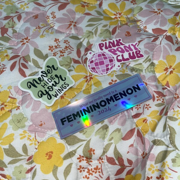 Femininomenon 2024 Vinyl Sticker - Women's Rights, Leftist, Pro-choice ...