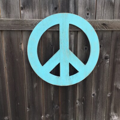 Big Peace Sign 2440 Peace Symbol Peace Sign Wall Art Extra Large Peace ...