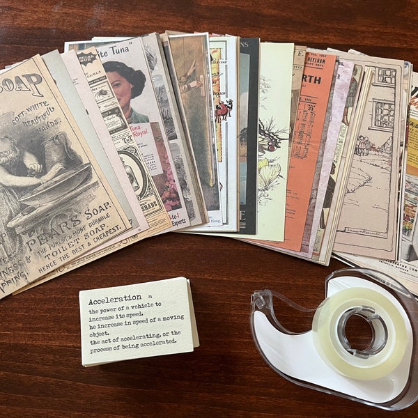 60 Sheets Decorative Paper Grab Bag, Scrapbook Paper, Ephemera Paper ...