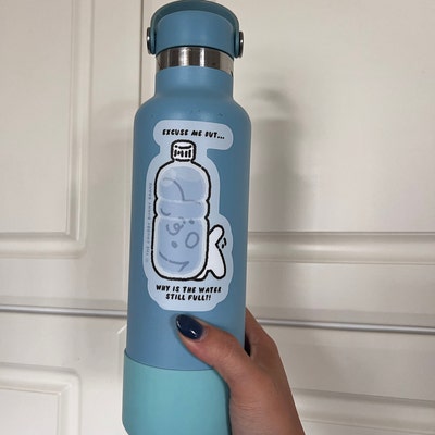 Drink More Water Vinyl Sticker, Emotional Support Water Bottle Sticker ...