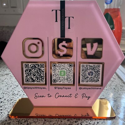 Social Media Sign Payment Sign Instagram Facebook Sign - Etsy