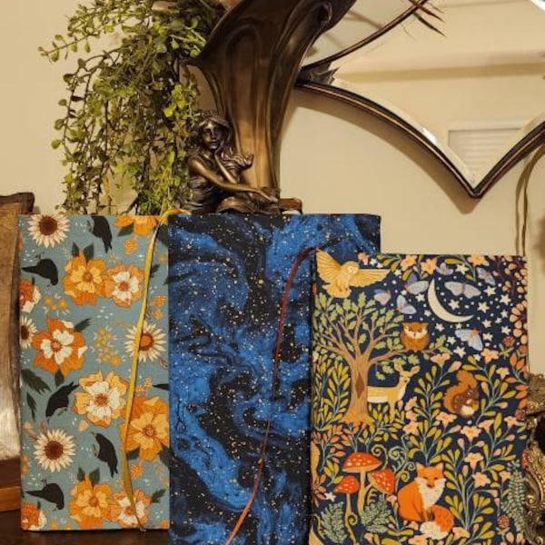 Reversible Book Cover Adjustable Bible Pouch Reusable Fabric Dust ...