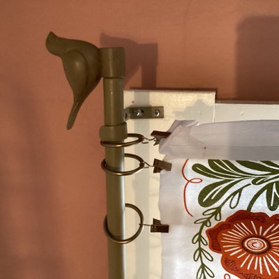 MERIVILLE 3/4 Diameter Farmhouse Double Window Treatment Curtain Rod ...