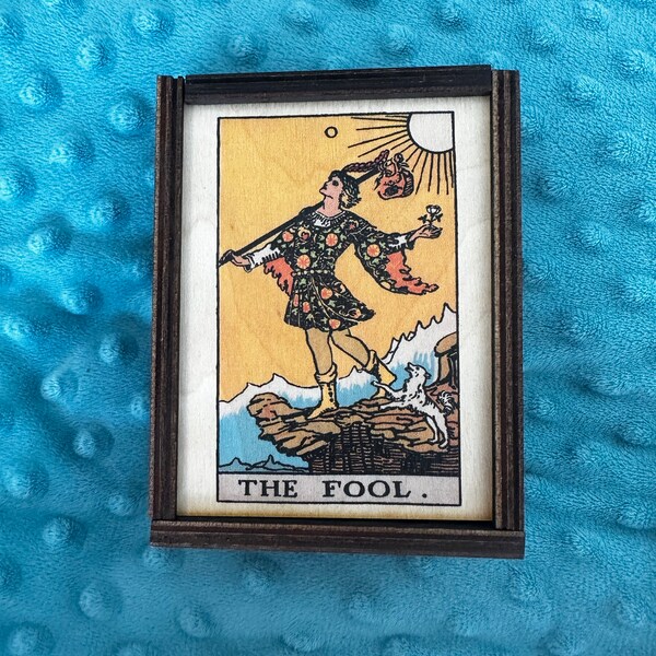 Tarot Cards Box the Fool Stash Box the Fool Tarot Treasure Box Tarot ...