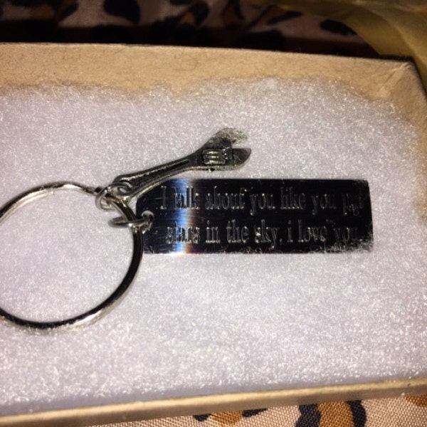 Personalized Stainless Steel Key Chain. Customized Name Key Chain ...