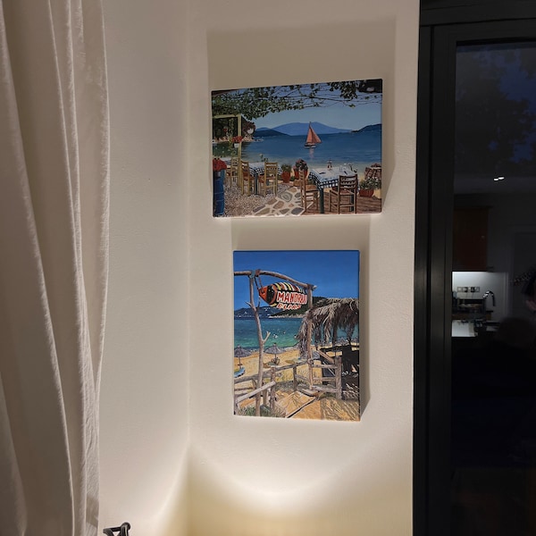 Skiathos Taverna Sklithri 3 A3 Giclee Museum/exhibition Quality Limited ...