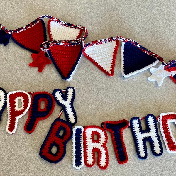 PDF Crochet Pattern Happy Birthday Bunting UK/US - Etsy