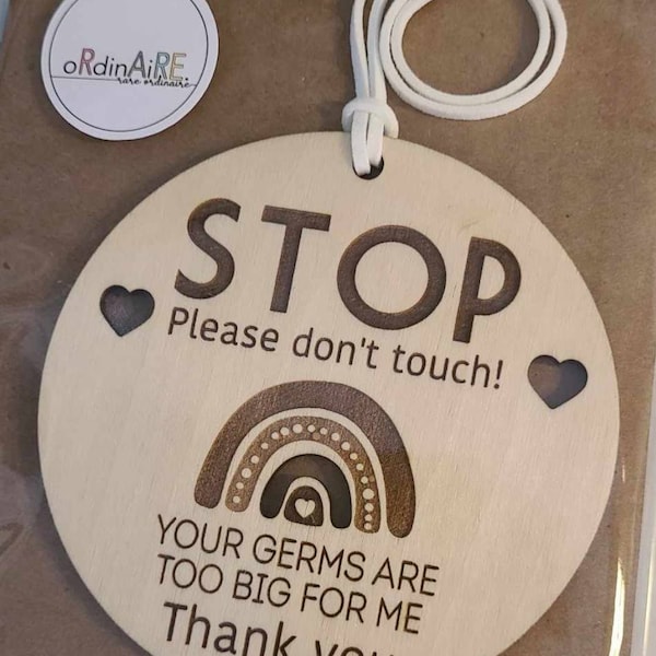 STOP Please Don't Do Not Touch My Baby | Infant Carrier Hygiene Sign ...
