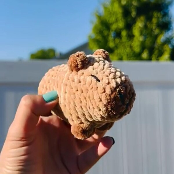 No Sew Capybara Crochet Pattern, Capybara Amigurumi Pattern, Easy ...