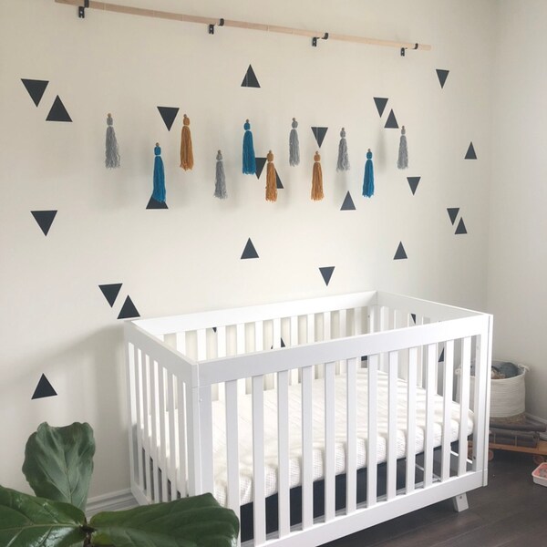 4" Triangle Wall Vinyl Decal Sticker - Set of 10 - Etsy