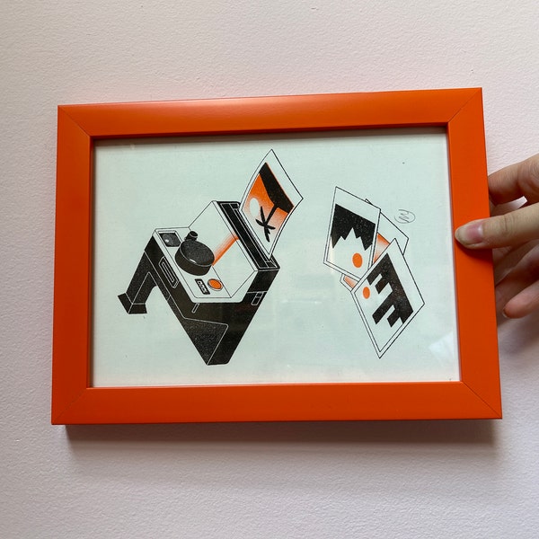 A2 A3 A4 A5 A6 Orange Picture Frames With Mounts, Orange Décor, Thin ...