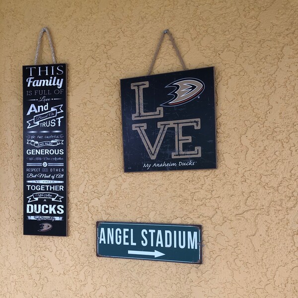 ANGEL STADIUM Sign, Vintage Style Angel Stadium, Angel Stadium Signs ...