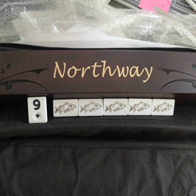 Oval Rummikub Set Rummikub Racks With Personalized Tiles Rummikub Set ...