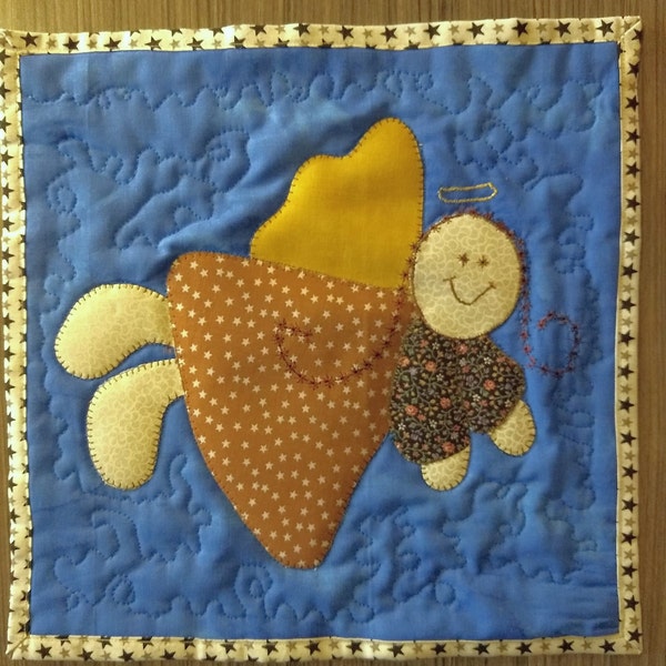 Angel Applique PDF and SVG Cutting File by Lisa Capen Quilts - Applique ...