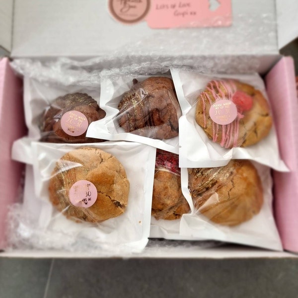 Biscoff & Chocolate Protein Cookie Box - Etsy