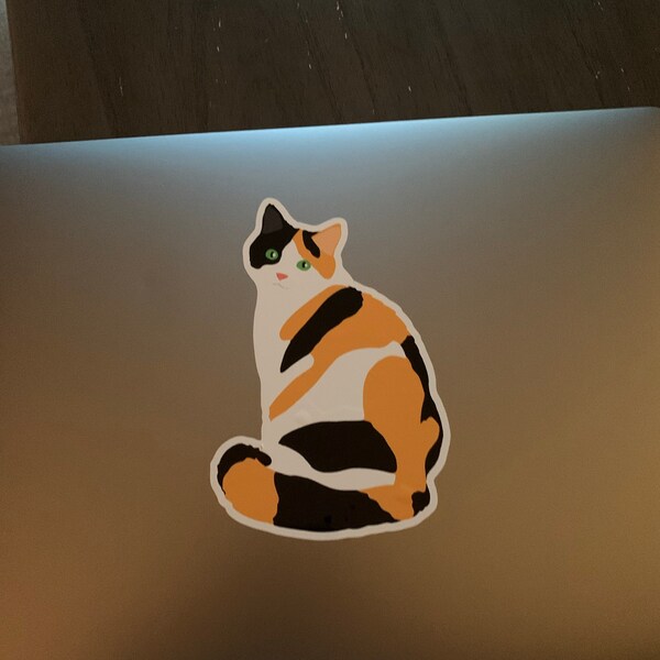 Calico Cat Sticker, Calico Lover, Calico Mom, Calico Drawing, Calico ...