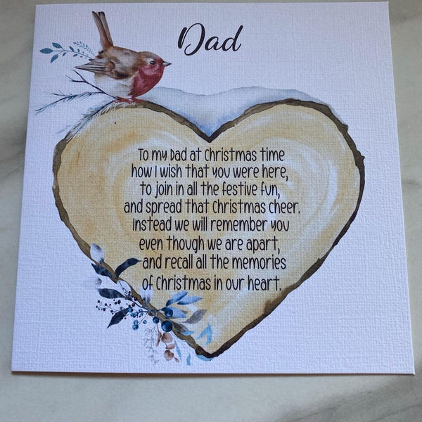 Lost Loved One Christmas Card, 1st Christmas Without Them, Christmas ...