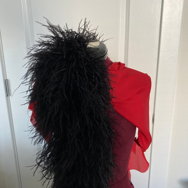 8 PLY THICK Ostrich Feather Boa (6-feet Long/8-12" Thick) Various ...