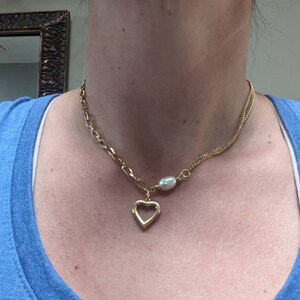 Puffy Initial Mini Bubble Letter Gold Filled Chain Necklace Stainless ...