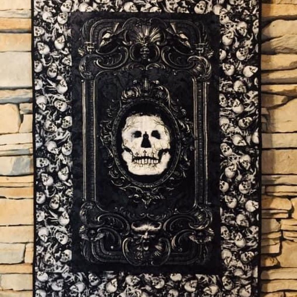 Wicked Eve From Timeless Treasures - 1/2 Yard Black Wicked Skeletons ...