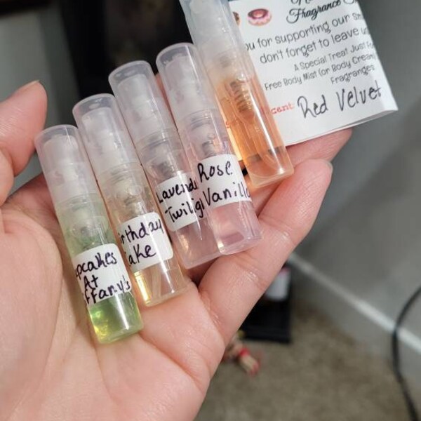 Sample Fragrances, 2 Ml. Mini Spray Mist, Sample, Samples, Mini Perfume ...